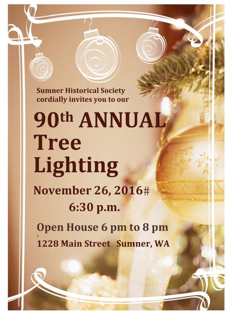 Tree Lighting – Sumner, Washington