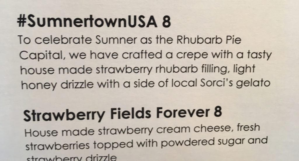 Pie and Crepes – Sumner, Washington