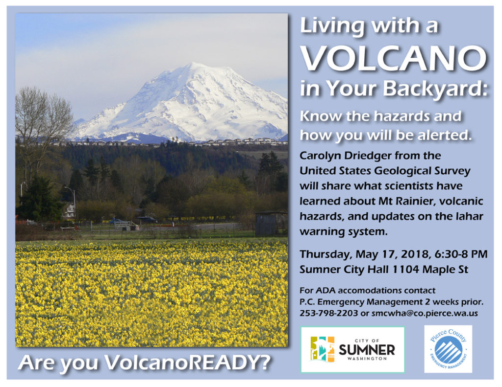 VolcanoReady flyer – Sumner, Washington